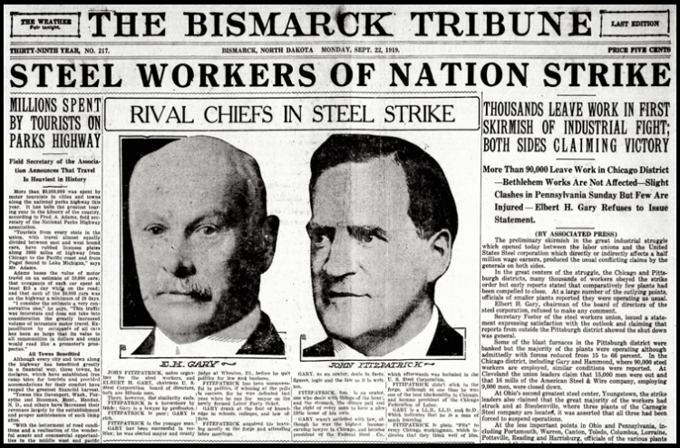 Hellraisers Journal: Big Strike of Steel Workers Grips Entire Nation ...