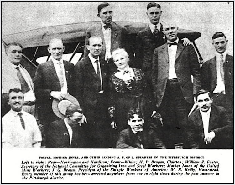 Hellraisers Journal: Mother Jones, William Z. Foster and Speakers for ...